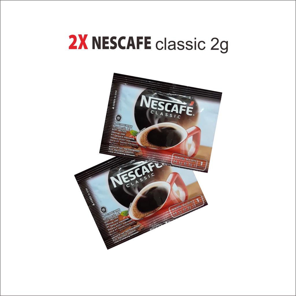 Jual Nescafe Classic 2g x 2 | Shopee Indonesia
