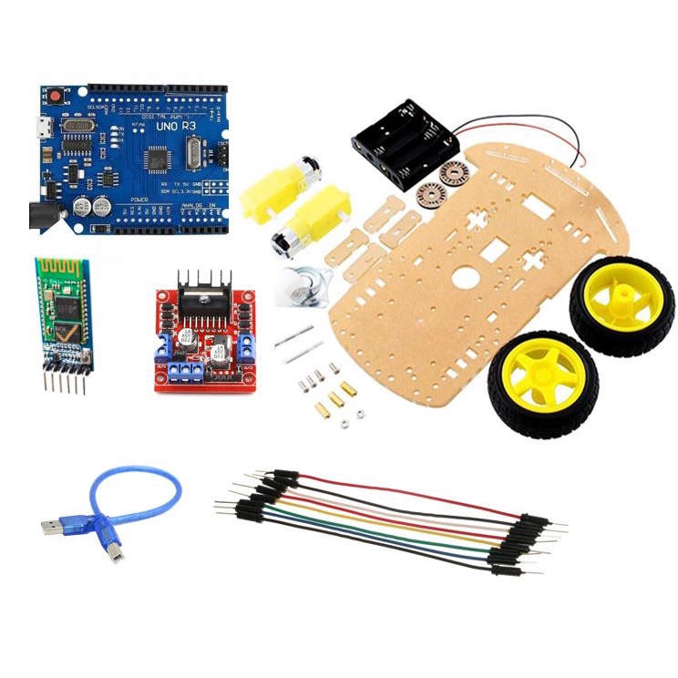 Jual Arduino Bluetooth RC Robotic Car Kit | Shopee Indonesia