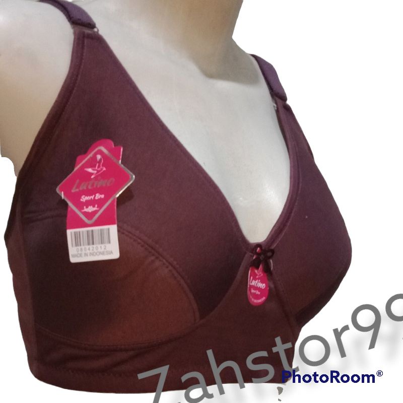 Jual 6pcs bra sport lutino/bra sport tanpa kawat tanpa busa kait 2 dan kait 3 ukuran 34-48 ...