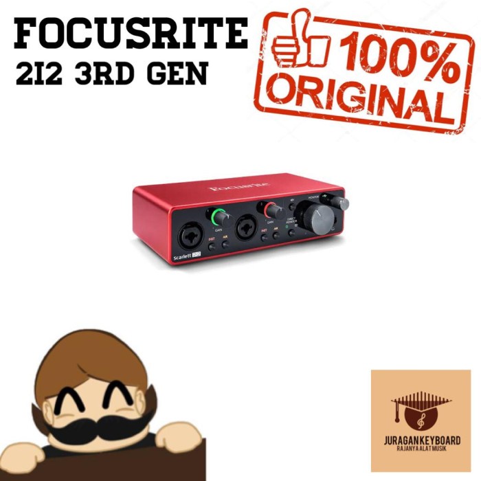 Jual Focusrite Scarlett 2i2 3rd Gen Generation 3G G3 USB Audio ...