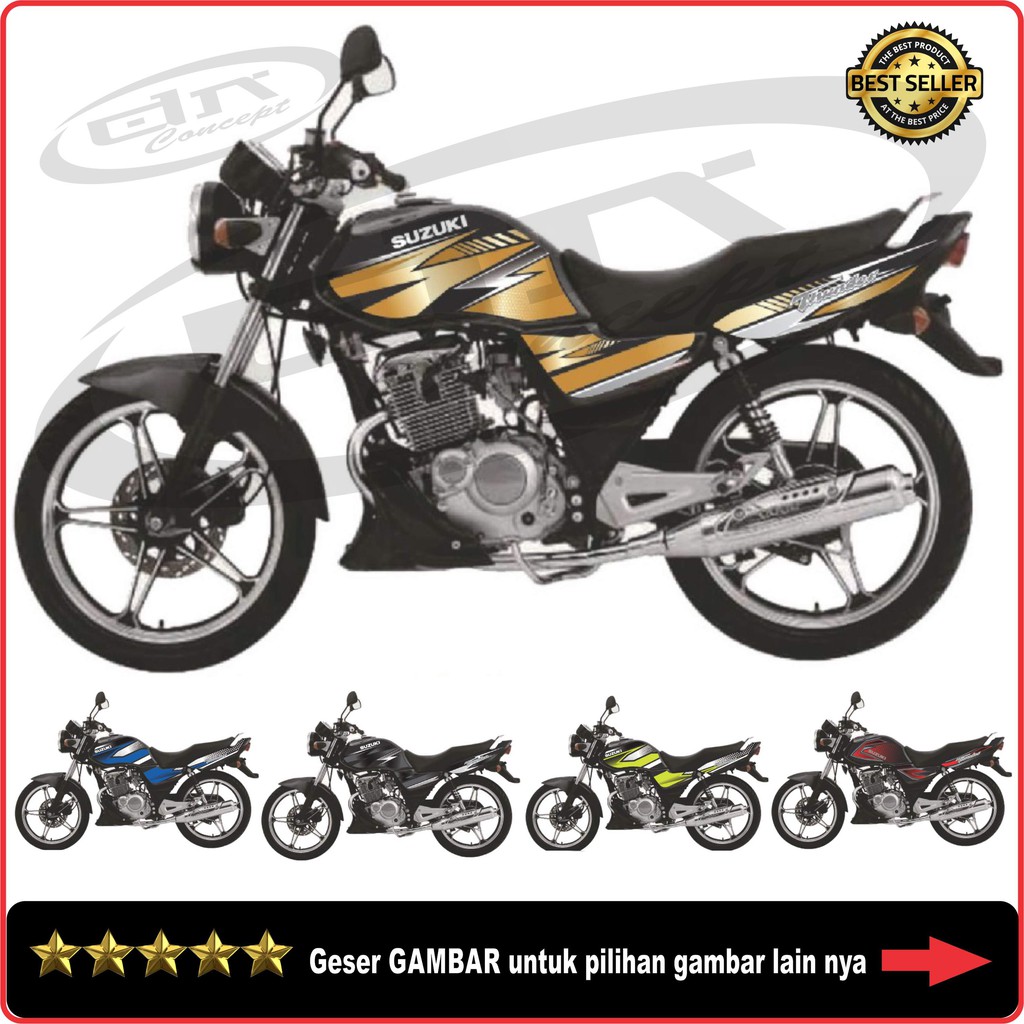 Jual Stiker Striping THUNDER 125 Variasi Motif 3 / Decal Sticker Motor ...