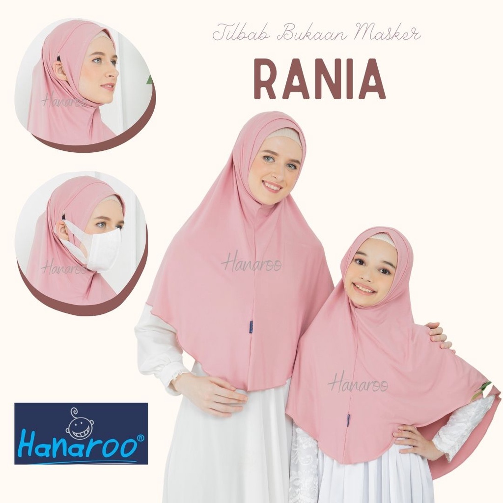 Jual Hanaroo Hijab Instant Rania Bukaan Masker Anak dan Dewasa | Shopee ...