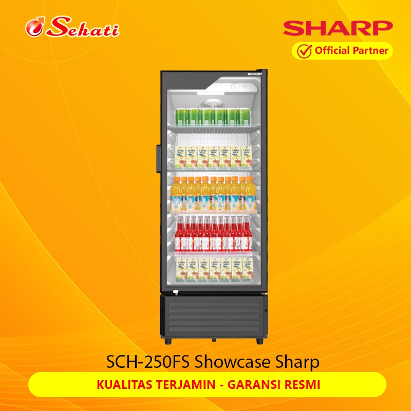 Jual SHARP SCH-250FS Showcase 1 Pintu [250 L] Display Cooler SCH-250FS ...