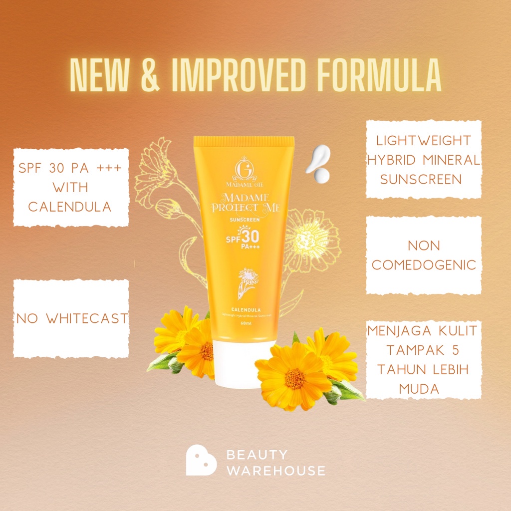 Jual MADAME GIE Madame Protect Me Suncreen SPF 30PA+++ 60ML | Shopee ...