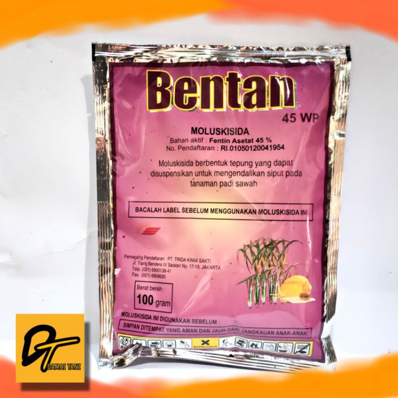 Jual Bentan 45WP Moluskisida Racun Keong 100 Gram | Shopee Indonesia Jual Bentan 45WP Moluskisida Racun Keong 100 Gram | Shopee Indonesia