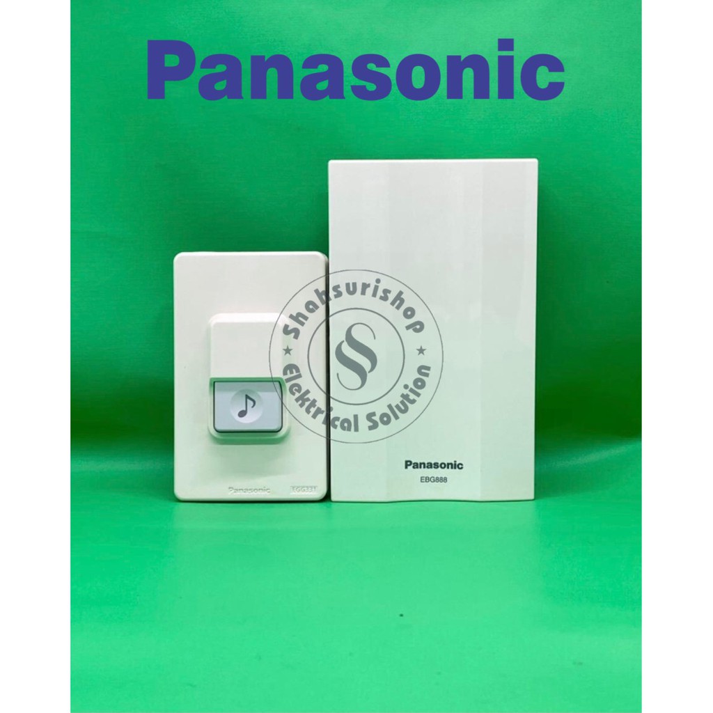 Jual PANASONIC PAKET BELL LISTRIK DAN SAKLAR BEL EBG888 + EGG331 ...
