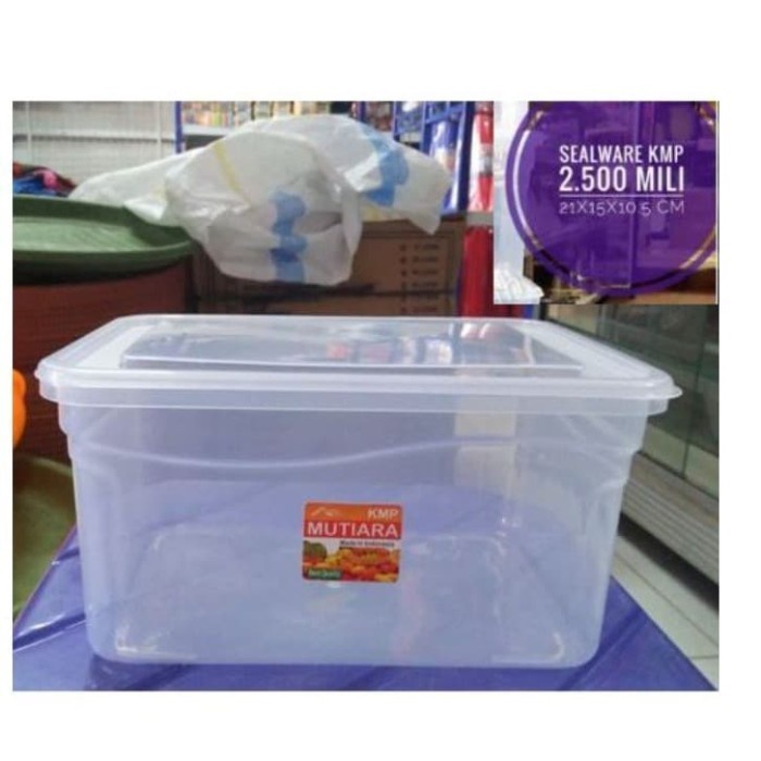 Jual Food Box 2500ml Plastik / Kotak Makan 2,5L / Tempat Donat ...