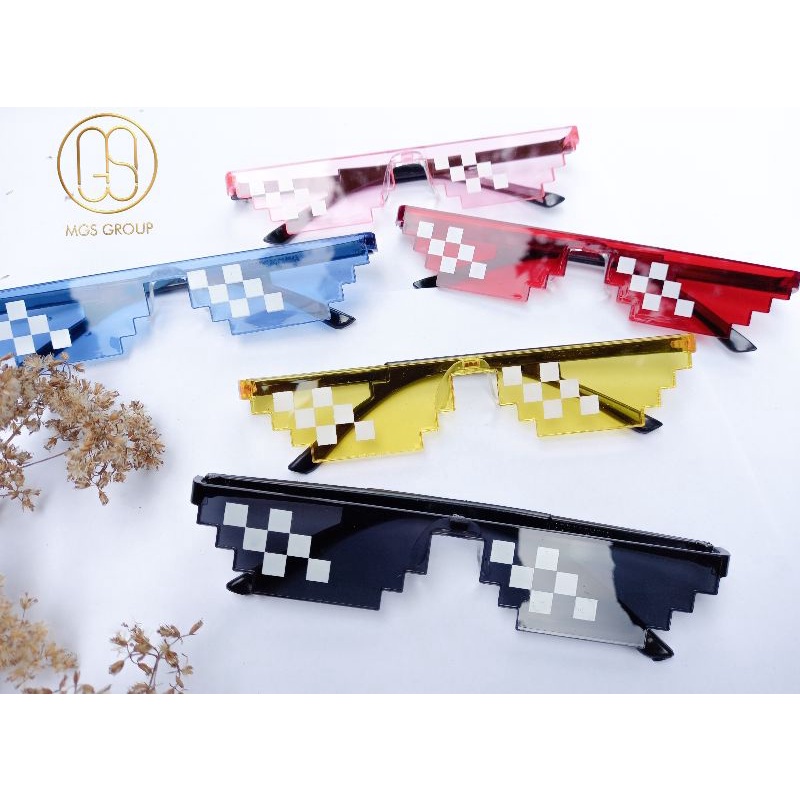 Jual E07 Kacamata Minecraft Thug Life Mosaic | Shopee Indonesia