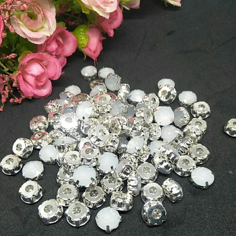 Jual (10pcs)DIAMON CANGKANG PUTIH DOP UK 10Ml | Shopee Indonesia