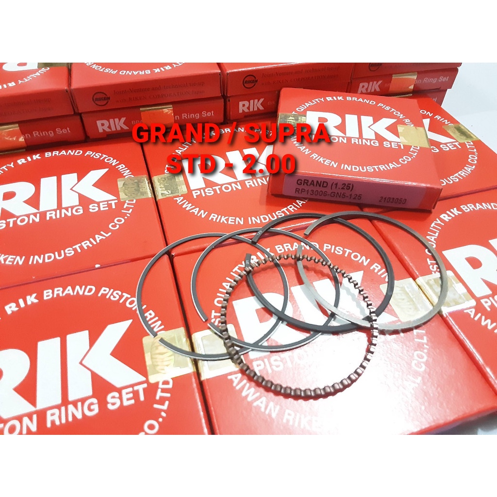 Jual RING PISTON GRAND SUPRA LAMA RIK RIKEN ORIGINAL | Shopee Indonesia