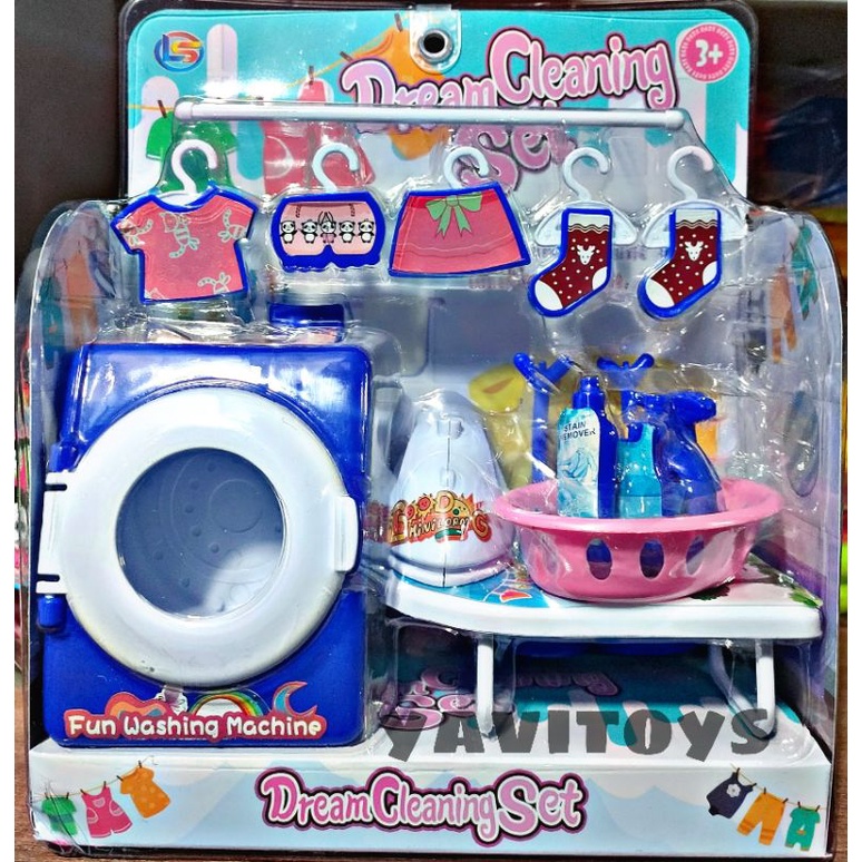Jual LH 6 MAINAN ANAK EDUKASI MESIN CUCI ANAK PLUS PERALATAN JEMUR ...