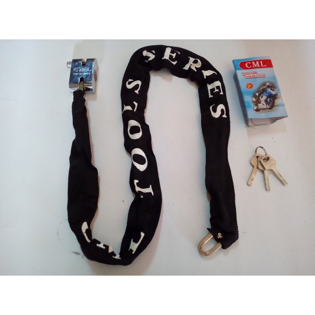 Jual Gembok Rantai Motor 100 Cm / Accesories motor rantai motor/GEMBOK ...