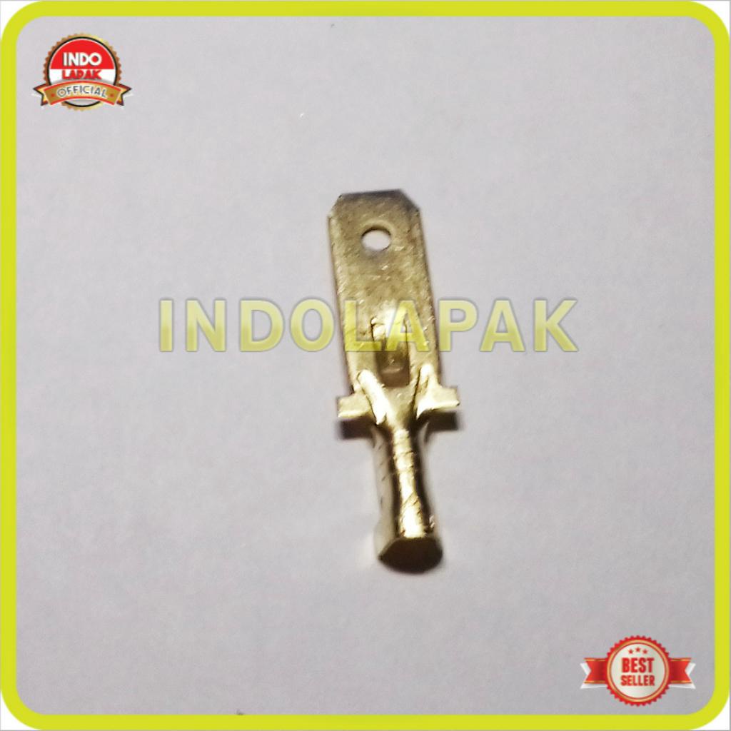 Jual Skun Sekun Terminal Kabel Gepeng Male Cowo bahan Kuningan Besar 6 ...