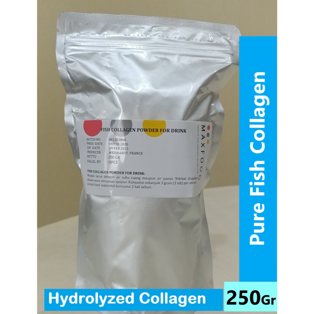Jual 250 GR - Pure Fish Collagen Peptides / Bubuk Kolagen Ikan Murni / Marine Hydrolyzed ...