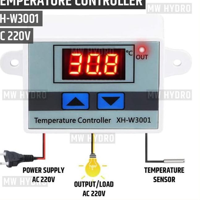 Jual ★★ TNQ Digital Thermostat, Temperature Controller, XH-W3001, 220V ...