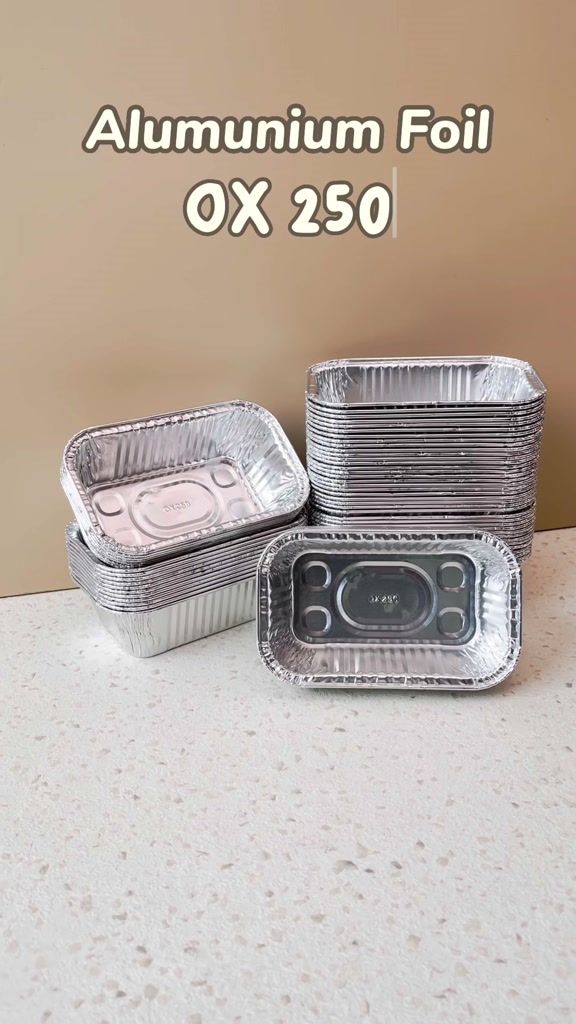 Jual Aluminium Foil Tray OX-250 + Tutup Cup Macaroni Schotel / Pastel Tutup / Baked Lasagna ...