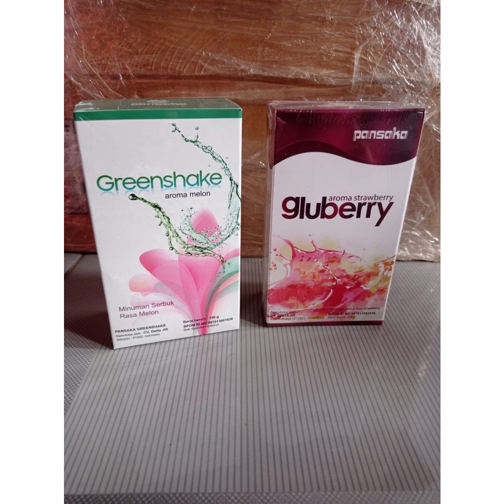 Jual GLUBERRY DAN GREENSHAKE PANSAKA ORIGINAL PRODUK | Shopee Indonesia