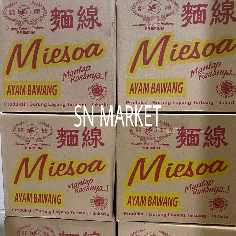Jual Miesoa / Misua Rasa Ayam Bawang 1 Dus Isi 20 pcs - Cap Burung ...