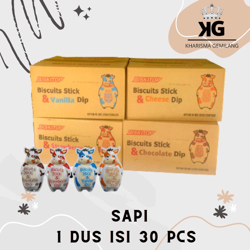 Jual BISKITOP - (1 DUS) DIP SAPI 1.1 KG Biskuit Kue Kering Cemilan Anak ...
