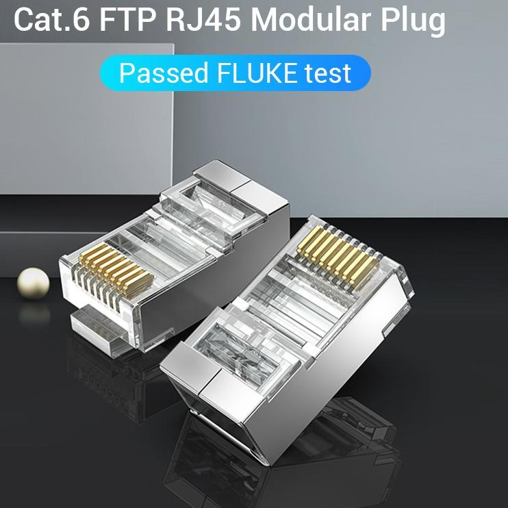 Jual VENTION - Kepala Kabel LAN RJ45 Cat6 Cat6A UTP FTP Modular Plug ...