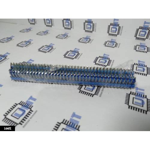 Jual PIN HEADER MALE STRIP SINGLE ROW 1X40 2.54MM BLUE BIRU FOR ARDUINO ...