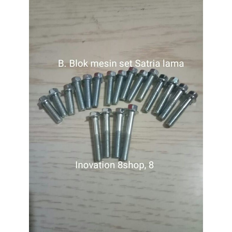 Jual BAUT BLOK MESIN SET SATRIA LAMA/ BAUT MESIN SET SATRIA LAMA | Shopee Indonesia