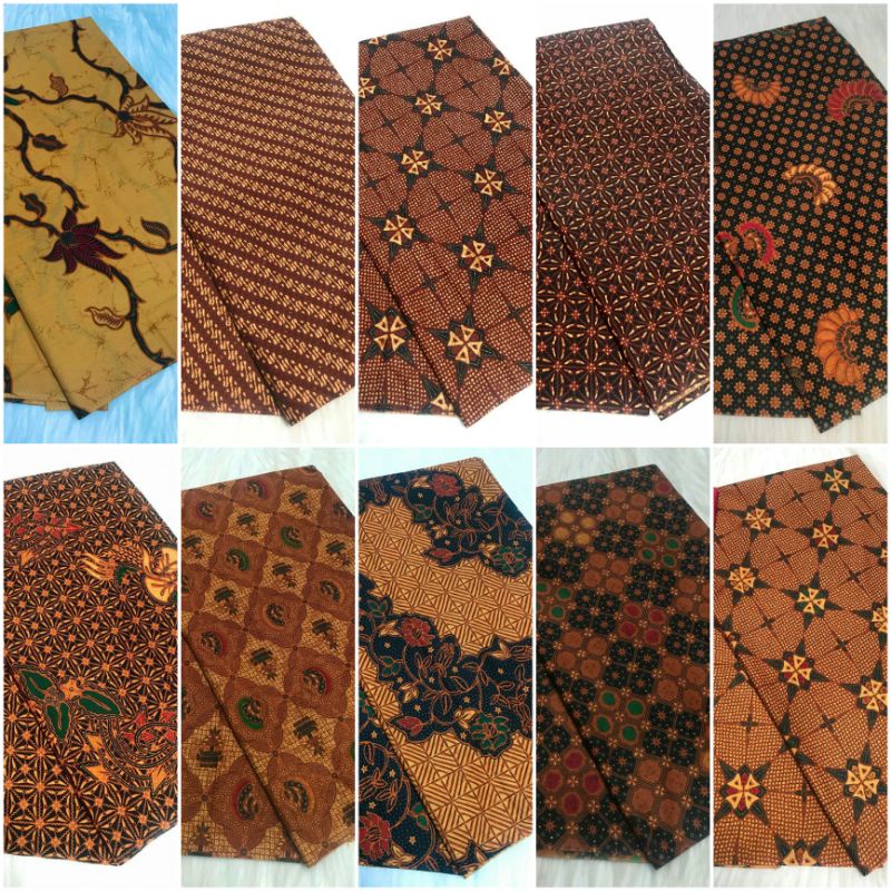 Jual KAIN JARIK HALUS / KAIN BATIK WARNA COKELAT SOGAN UNGGUL JAYA ...