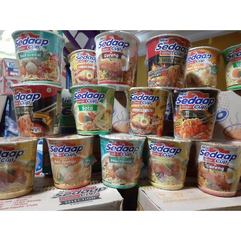 Jual MIE SEDAAP CUP KUAH / GORENG ALL VARIANT RASA | Shopee Indonesia