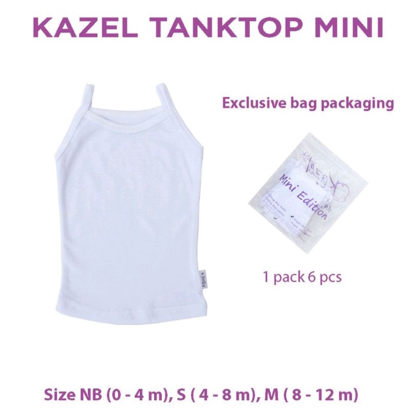 Jual Kazel singlet & tanktop mini size nb.s dan m isi 6 pc | Shopee Indonesia