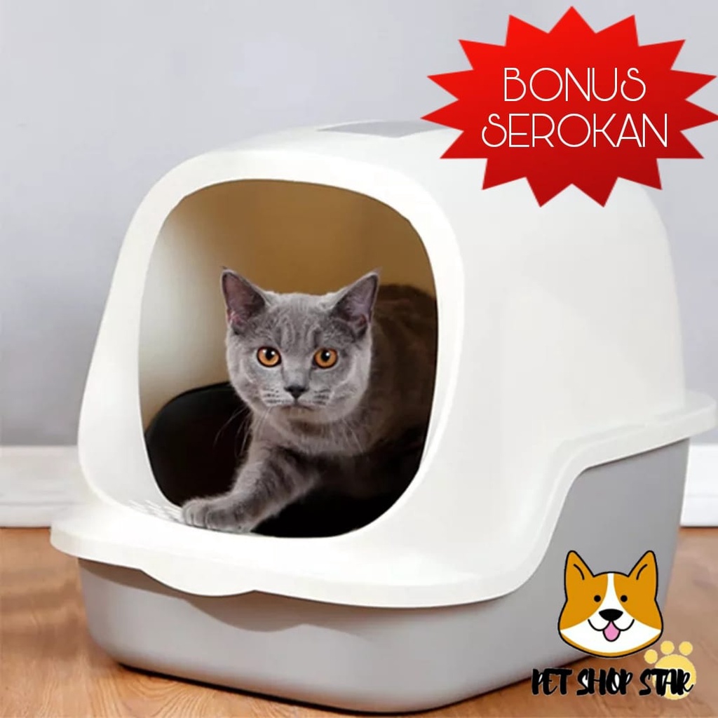 Jual BAK PASIR KUCING BESAR FULL TERTUTUP PINTU OTOMATIS PREMIUM CAT ...