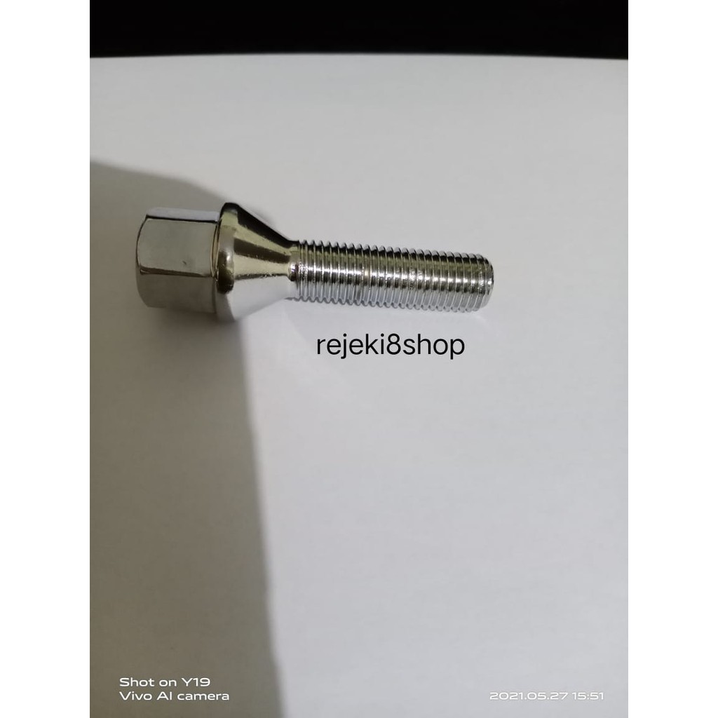 Jual Baut roda BMW, Mercy, VW, Mazda panjang 40mm M.12 bolt nut ...