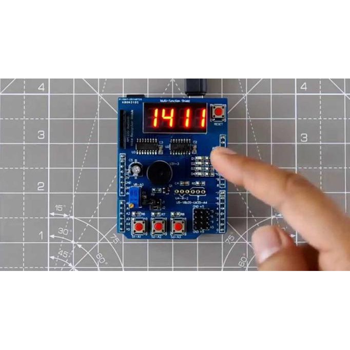 Jual Arduino Multifunction Learning Led Buzzer 7 Segment Button Shield ...