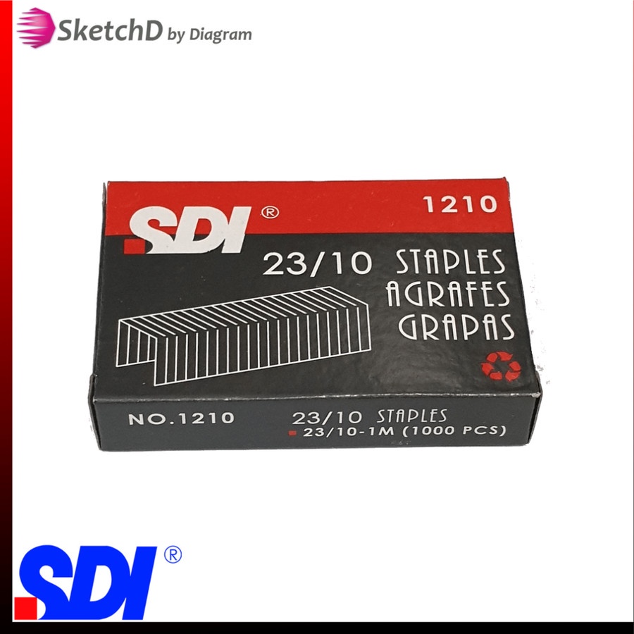 Jual Isi Hekter 23/10 - isi stapler SDI 1210 - Staples jilid | Shopee ...