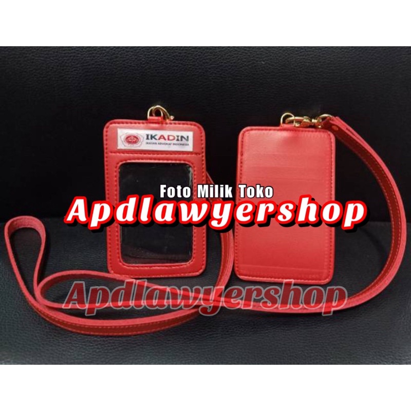 Jual Name Tag Id Card Tempat Kartu Tali Kulit Logo IKADIN Advokat ...
