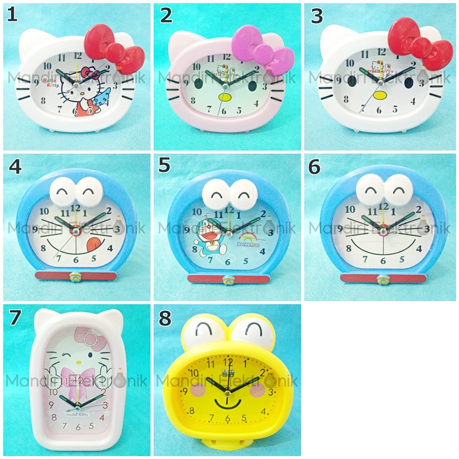 Jual Jam Weker Jam Beker Karakter Doraemon Hello Kitty Murah | Shopee ...