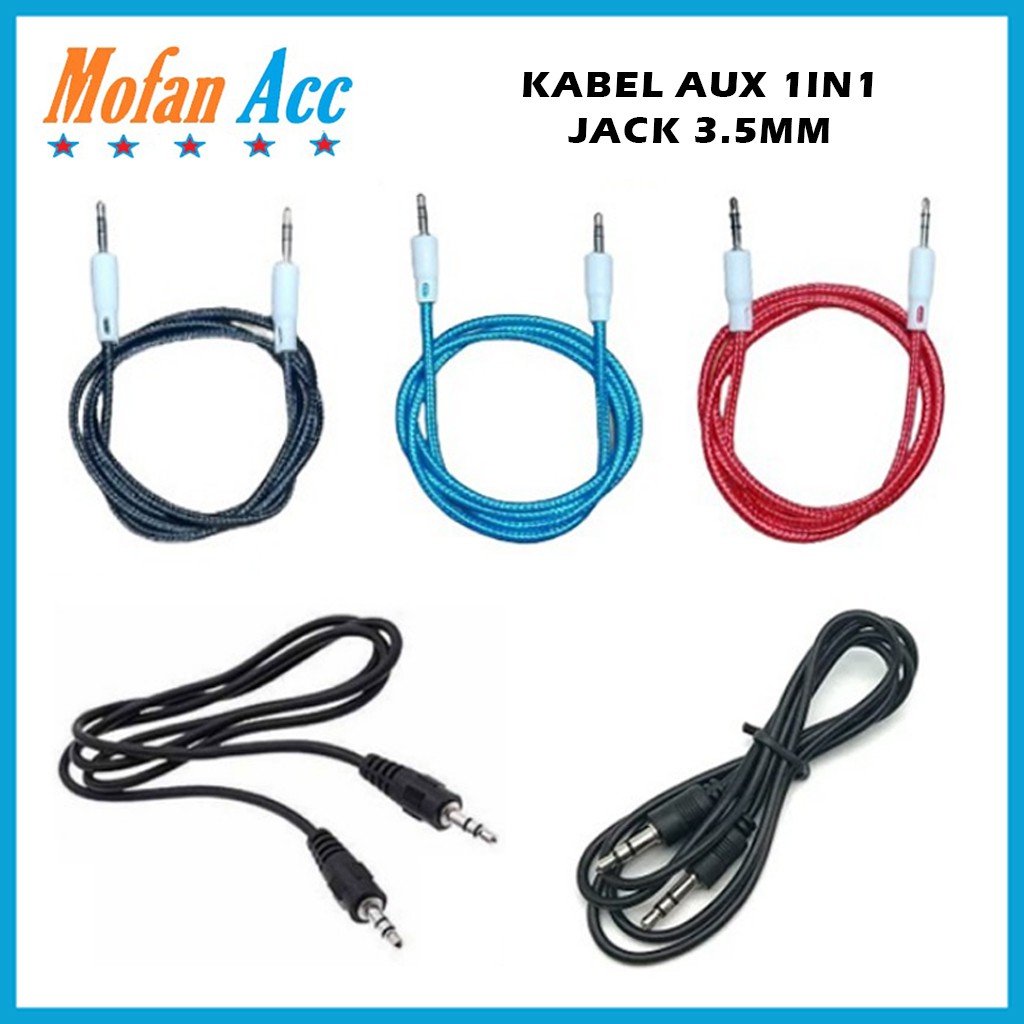 Jual Kabel Audio AUX Jack 3.5mm Panjang 100cm 1m HP Android Samsung ...