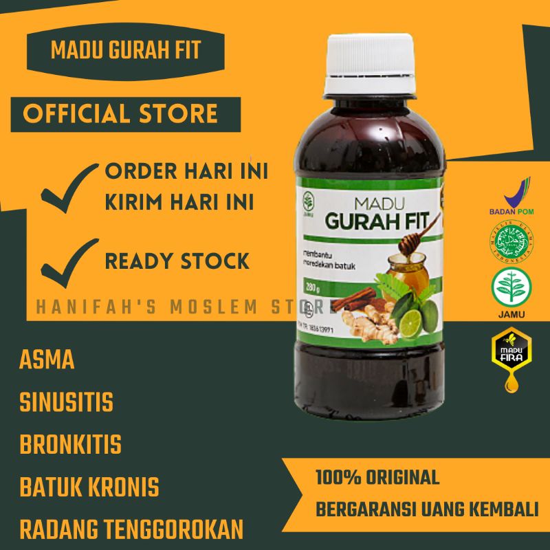 Jual Madu Gurah Fit Asli Original Gurahfit Obat Batuk Flu Sesak Radang ...