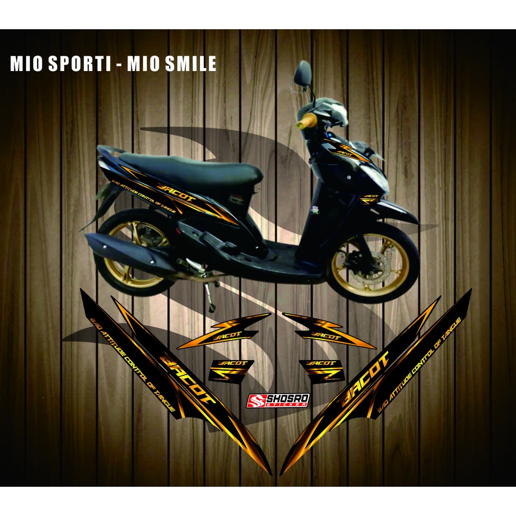 Jual COD LIS / ART CUSTOM VARIASI MIO OLD/MIO SMILE STRIPING CUSTOM ...