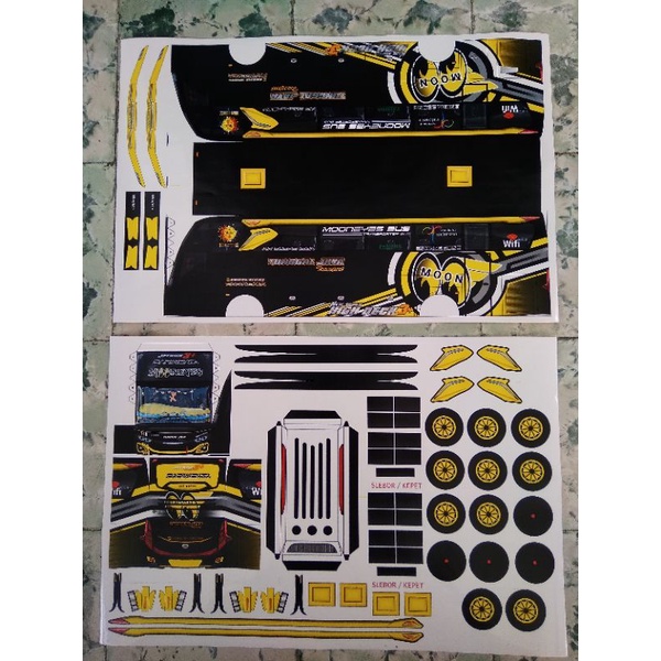 Jual Lembaran PaperCraft Bus Tunggal Jaya Mooneyes JB3+SHD Geprek Skala ...