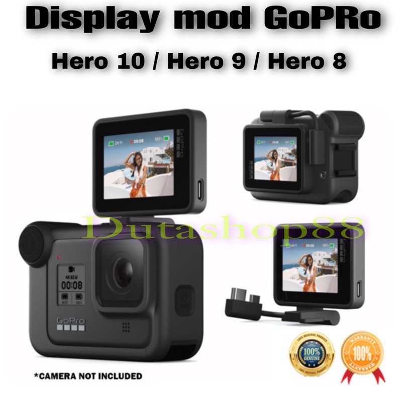 Jual Display mod lcd GoPro Hero 10 / Hero 9 / Hero 8 compatible with ...