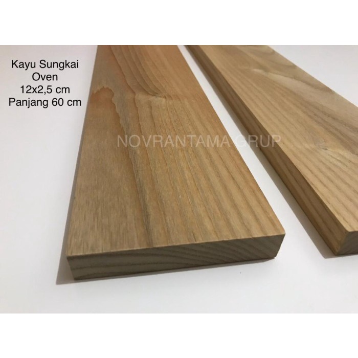Jual Papan Kayu Sungkai Oven 12x2,5cm, Panjang 60cm kayu sungkai ...