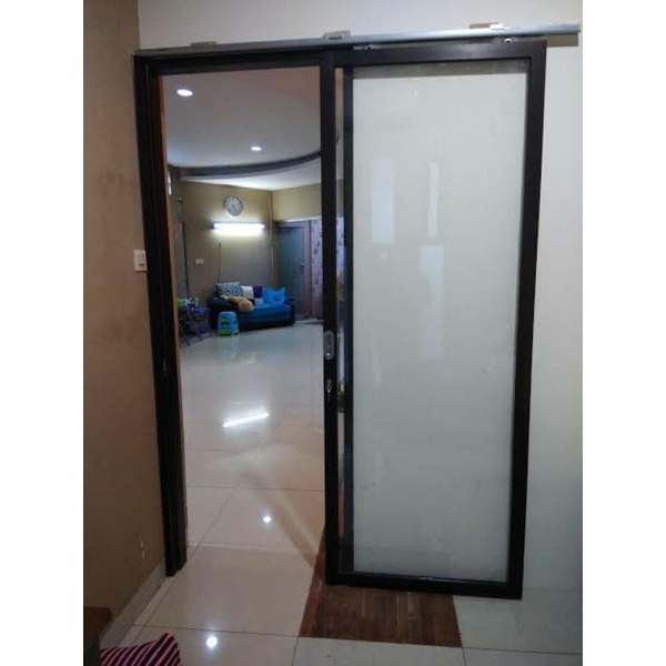 Jual Pintu Sliding / Geser Aluminium Kaca Anti Rayap | Shopee Indonesia