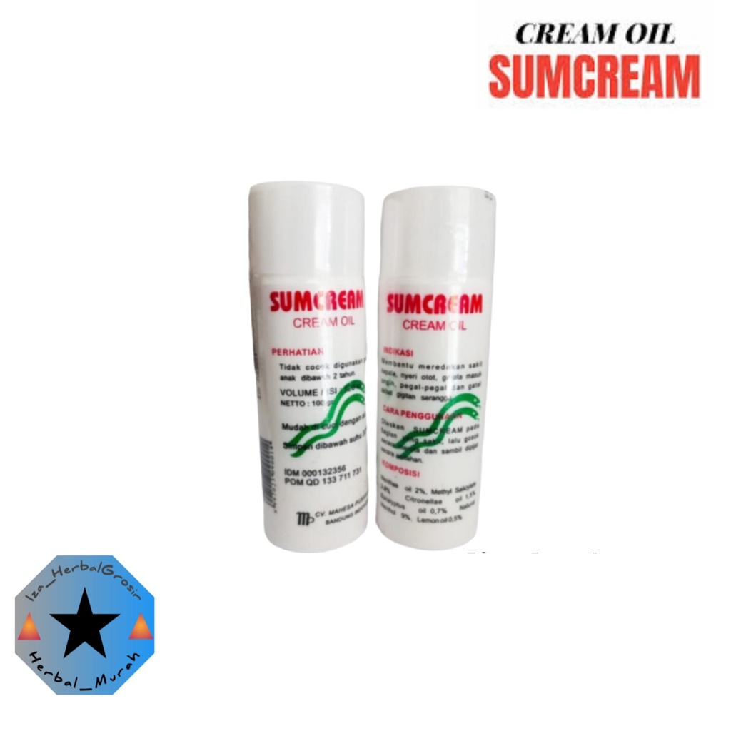 Jual PROMO!!! SUMCREAM Sumbawa Cream Oil Asli-Original | Balsam Herbal ...