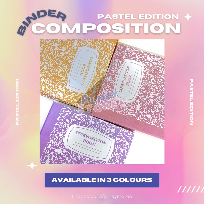 Jual [PRE-ORDER] Composition Book Binder A4/B5/A5 Ver. Soft Pastel ...