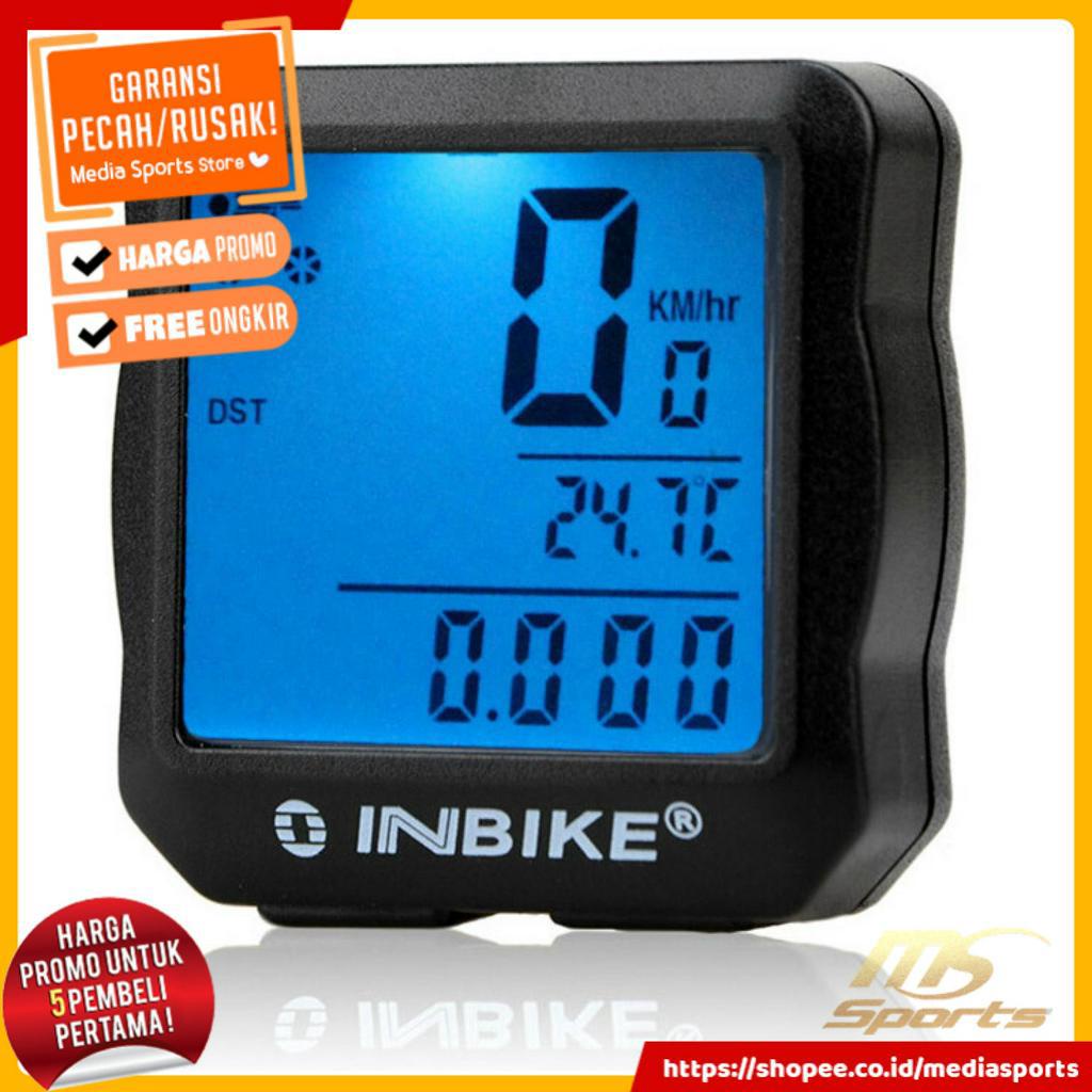 Jual Inbike Speedometer Kecepatan Sepeda 14 Function Ukur Waktu dan Jarak Tempuh LCD Display ...