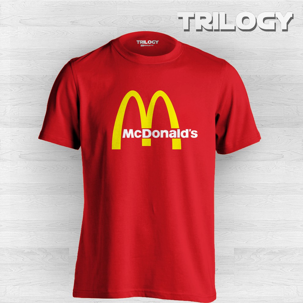 Jual TRILOGY 0254 - Kaos McDonald's Logo - Kaos Premium - Parody ...
