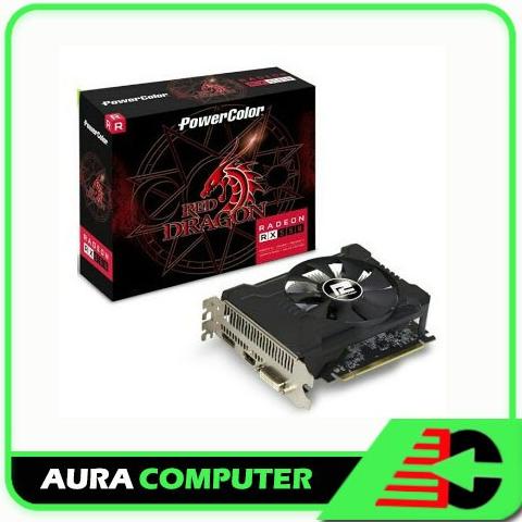 Jual PowerColor Radeon RX 550 4GB DDR5 Red Dragon . | Shopee Indonesia