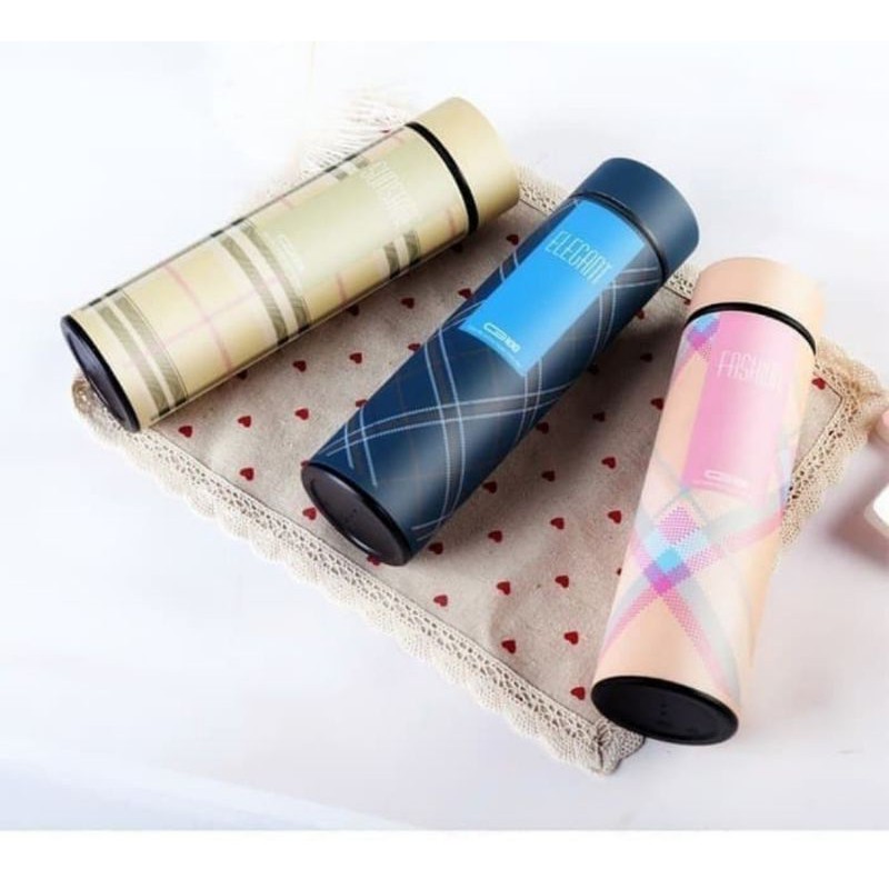Jual Termos Air panas Motif kotak/Termos air minum 500ml | Shopee Indonesia