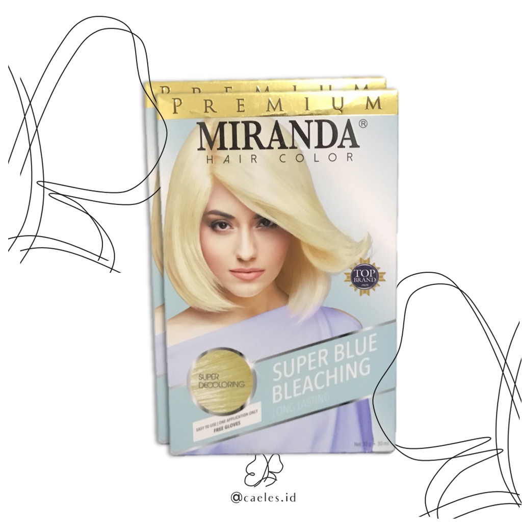 Jual MIRANDA HAIR COLOR PREMIUM SUPER DECOLORING (SUPER BLUE BLEACHING ...