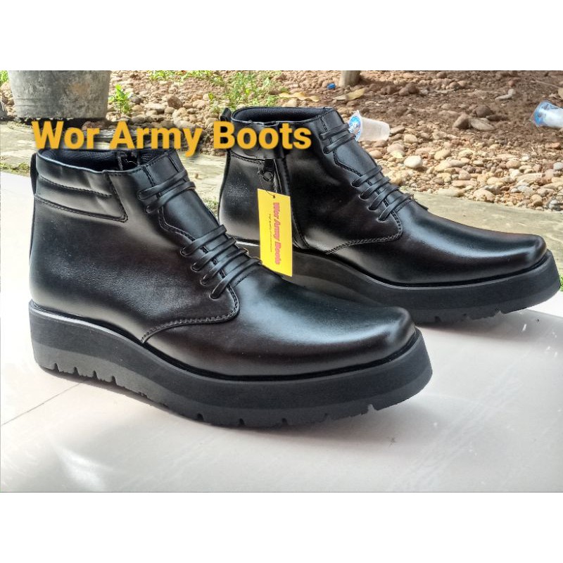 Jual RealPict 100% Sepatu PDH DOB model P2021 Tebal bgt 3-4cm PDH POLRI ...